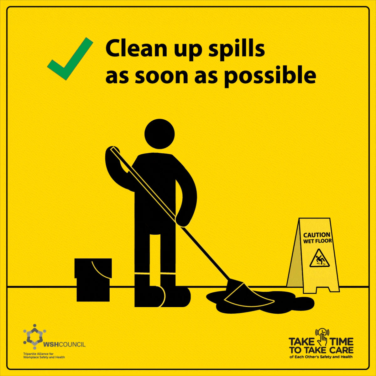 Clean up spills