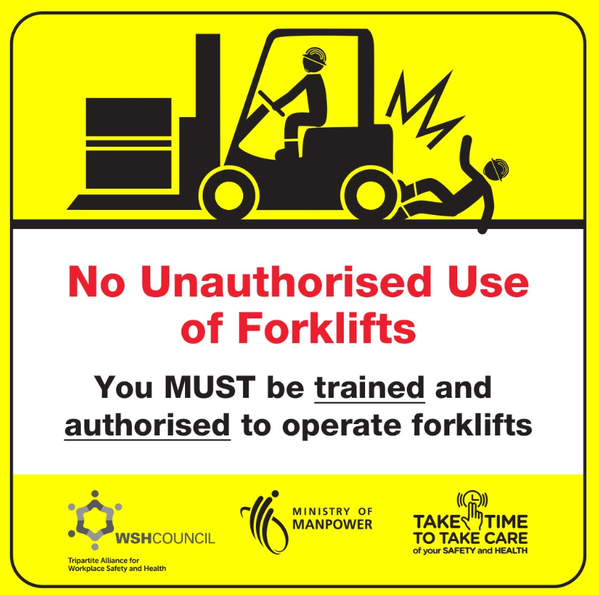 No unauthorised use of forklift