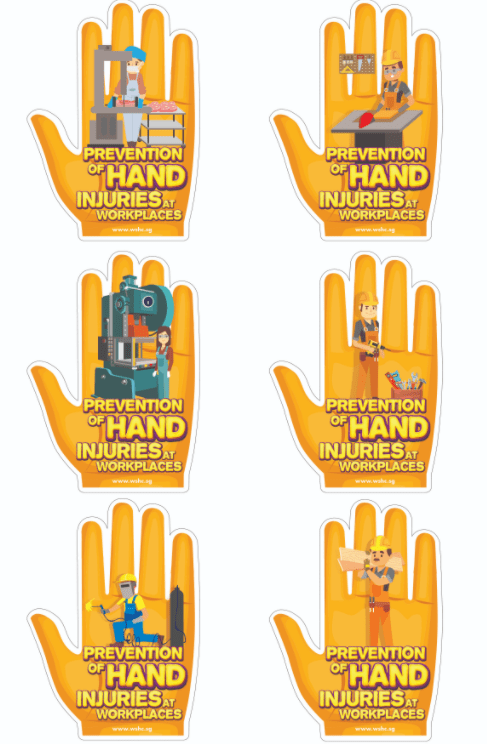 Prevention of Hand Injuries Stickers