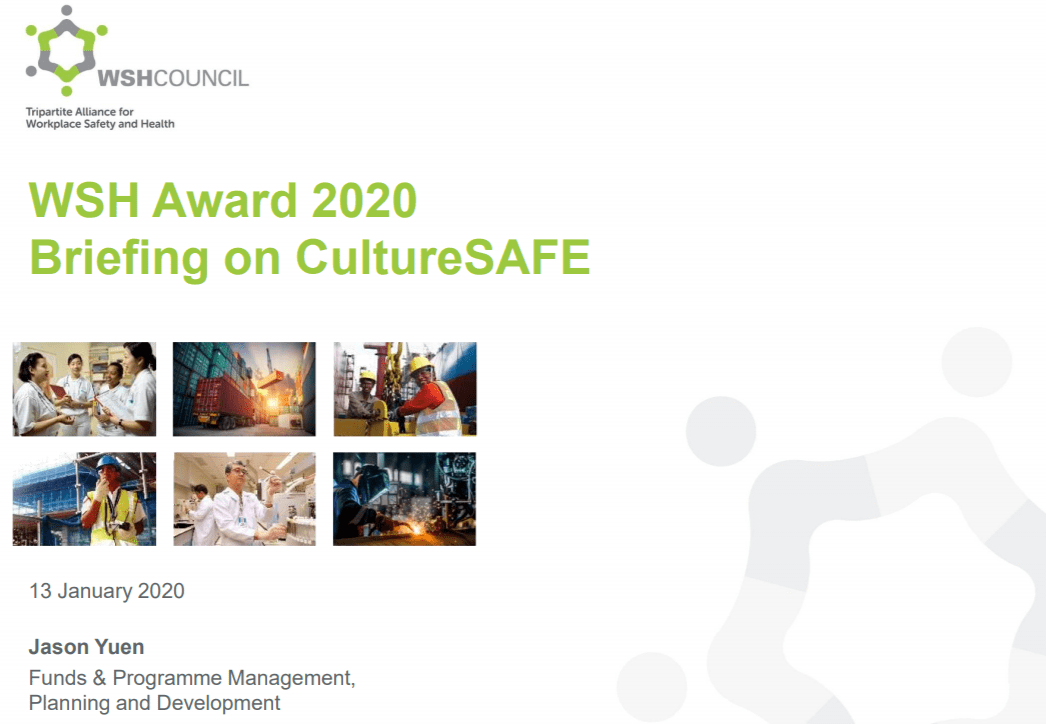 WSH Awards 2020 Public Briefing