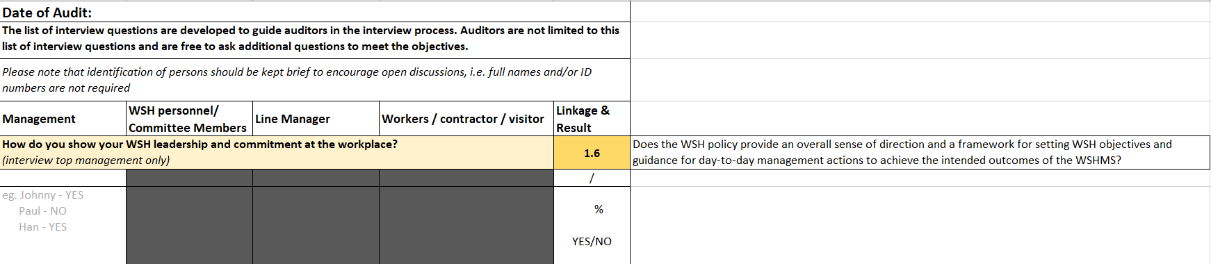 Safety and Health Management System